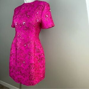 Catchall | Dresses | Nwt Catchall Astrid Pink Jacquard Floral Sequin ...